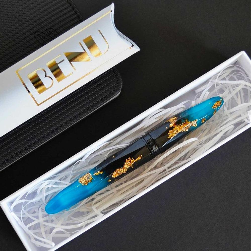 BENU Briolette Luminous Sapphire Fountain Pen | EndlessPens