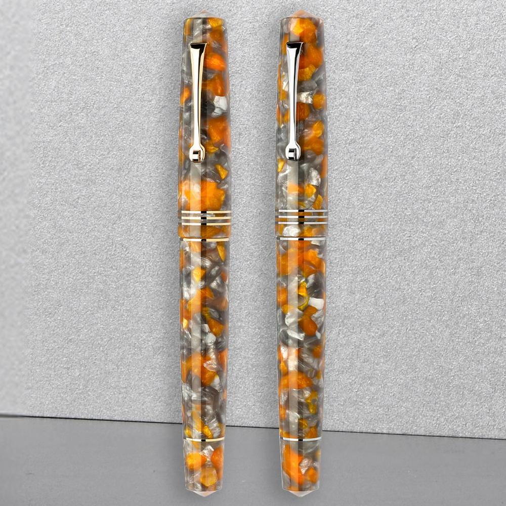 Leonardo Momento Zero 2026 Lava e Cenere Fountain Pen (Stainless Steel ...