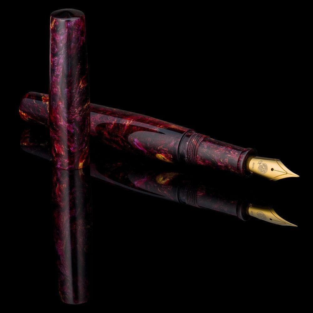 Tailored Pen Company × @micahfinds Pomegranate Fountain Pen | EndlessPens