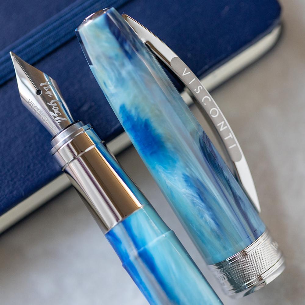 Visconti Van Gogh Self Portrait in Blue Fountain Pen | EndlessPens